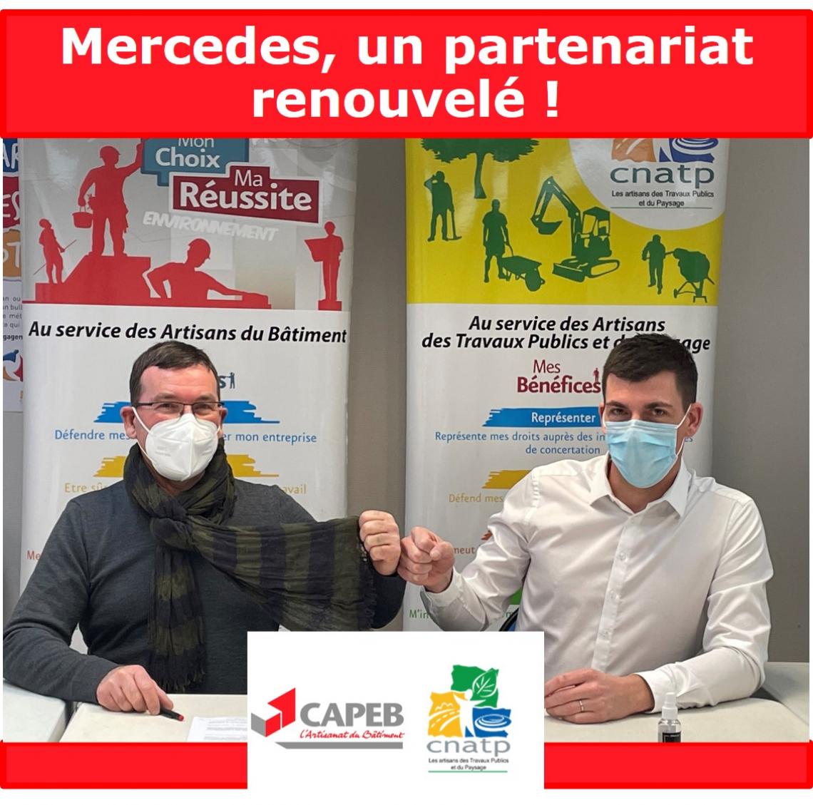 La CAPEB & CNATP de l'Aube renouvellent leur engagement avec la marque MERCEDES ! ・ CAPEB